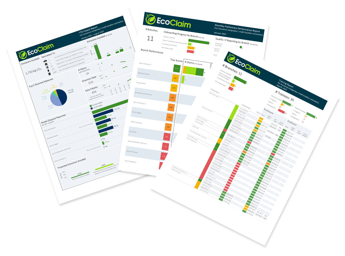 EcoClaim Trax Emissions Reporting - EcoClaim